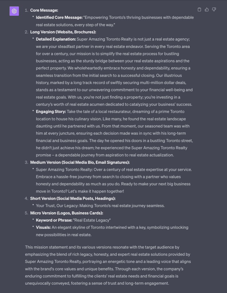 How to prompt AI to write your mission statement | Copyhackers